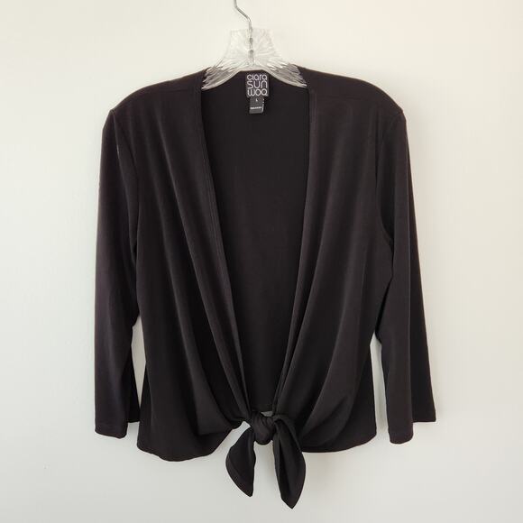 Clara Sun Woo | Sweaters | Clara Sun Woo Front Tie Cardigan Women L ...
